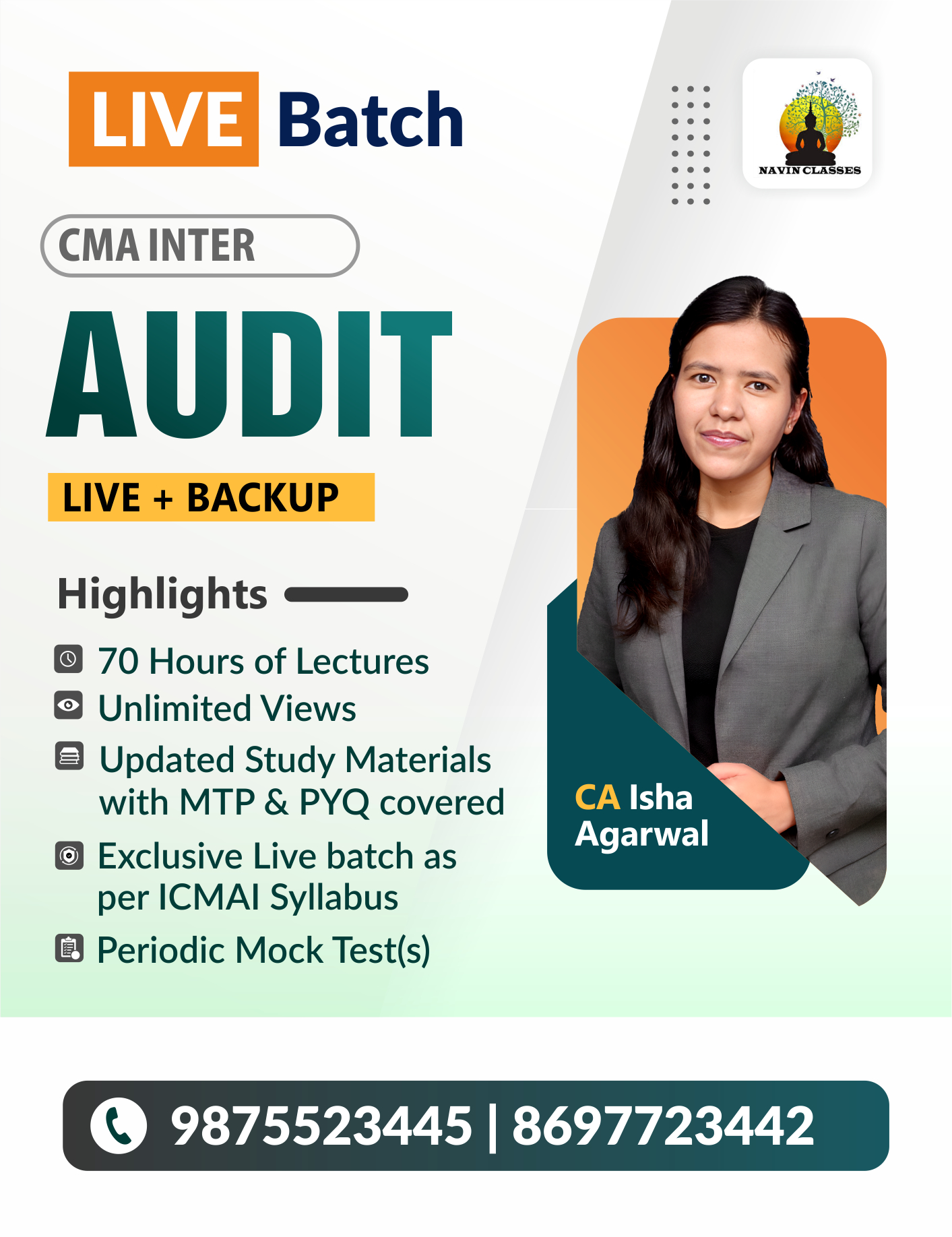 CMA Inter Audit - Regular Batch | Navin Classes